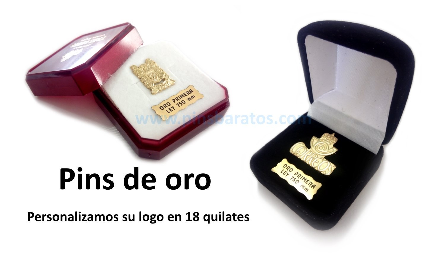 Pins De Oro Personalizados - Fabricar Insignias De Oro A Precio Barato